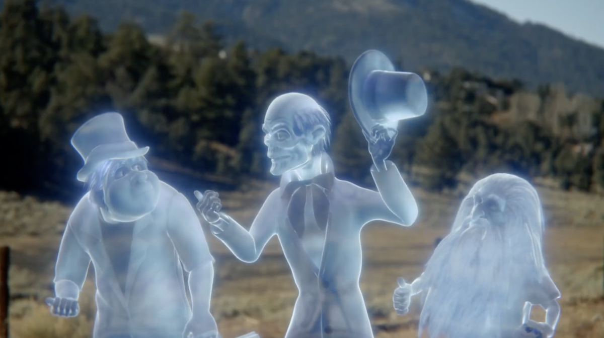 The Haunted Mansion's Ghostly Trio Hitch a Ride in a Chevrolet [Video ...